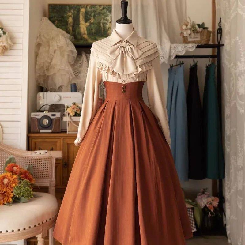 lolita优雅十片裁半裙女Lolita Elegant Ten-Piece Cutaway Skirt