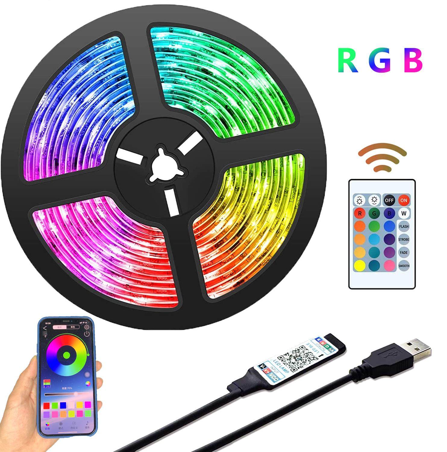 IR LED Strip Light Bluetooth USB LED Lights Strips With_虎窝淘
