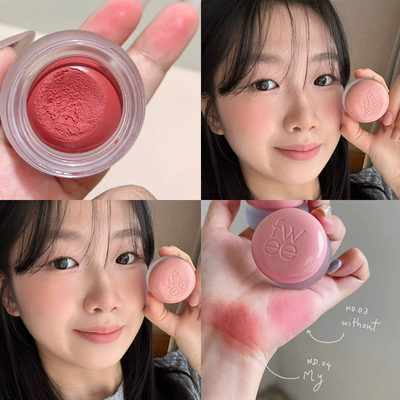 韩女高人气！Fwee布丁腮红膏唇颊