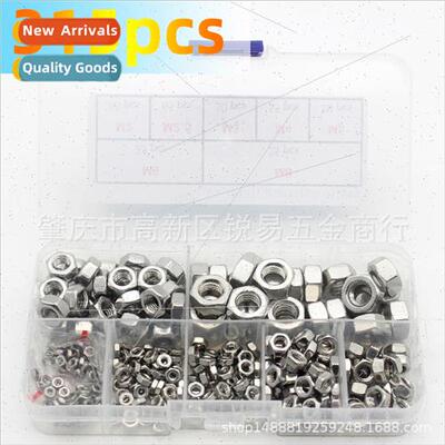 315pcs boxed 304 hexagon nuts M2M2.5M3M4M5 M6M8 nuts combina