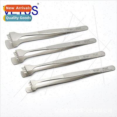 Genuine 91-T toothed wafer tweezers anti-acid magnetic stain