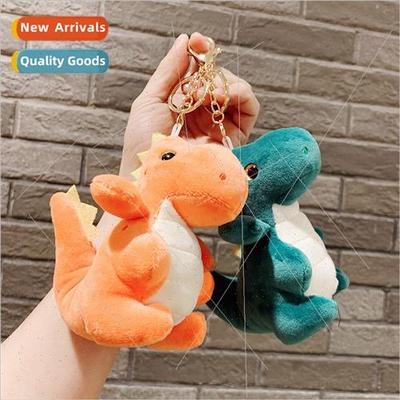 Cute dinosaur doll schoolbag charm keychain plush toy mini d