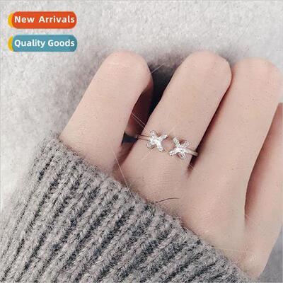 Super flash ins finger ring opening Korea fashion symbols wr