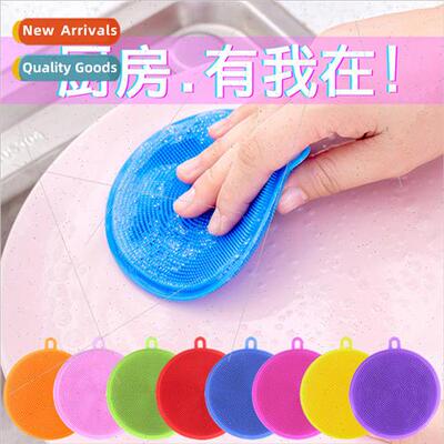 Multifunctional silicone dishwasher brush -stick kchen pots