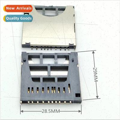 SD Card Holder Card Slot Metal Cover Foot 11P Memory Card Ho