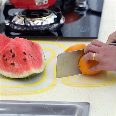 Frosted transparent classification cutting board rolling boa