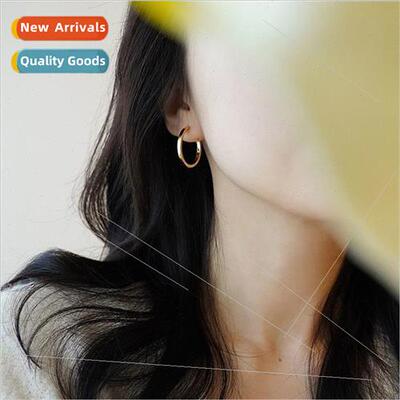 French circle earrings 2022 new tide earrings niche vegetari