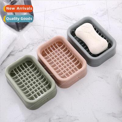 Creative bathroom double draining soap box fertilizer bathro