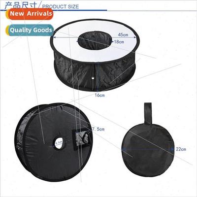 45cm Foldable Ring Softbox Macro Flash Softbox Ring Flash So