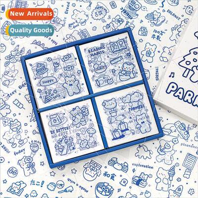 PVC stickers gift box bear bear paradise cartoon cute girl c
