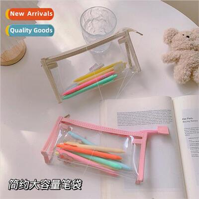 mple triangular pencil case large capacy stationery organize