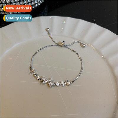 New bow draw bracelet women ins niche girlfriends student zi