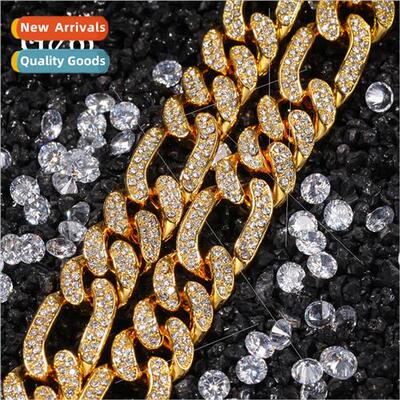 Hip Hop Men Necklace Hiphop Rap Rap Alloy wh Diamonds NK3:1