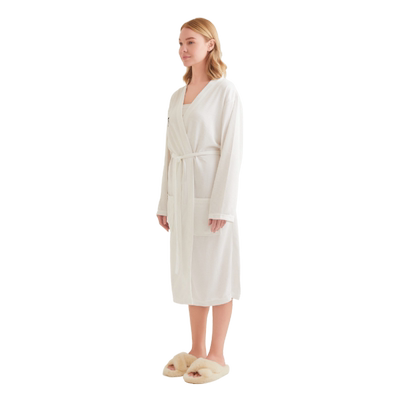 旅行浴袍ONNO玩呐华夫格透气亲肤简约加厚吸水性酒店成人洗澡速干