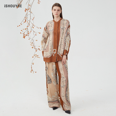 长袖铜氨丝休闲衬衫iSHOUYUE衬衫