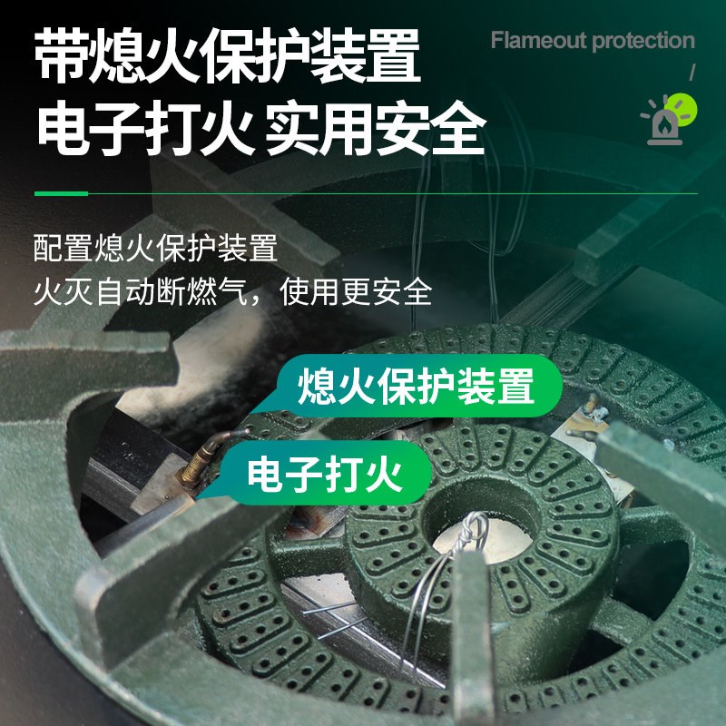 韩式煲仔炉砂锅灶四六八多头x眼煤气天然气黄焖鸡米饭专用猛火商