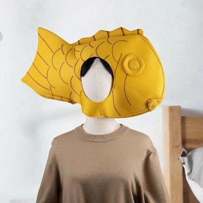Cute Snapper Headwear Hat Novelty Fish Shape Cap for