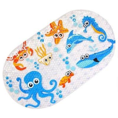 Cartoon Non Slip Bathroom PVC Shower Mat Bath for Children
