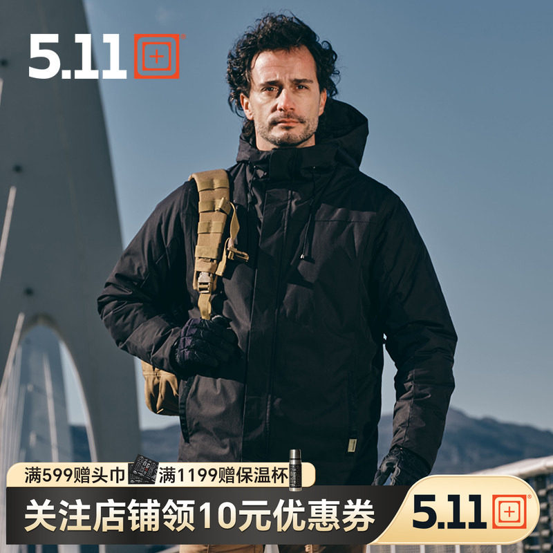 5.11秋冬战术夹克户外阿童木棉服保暖防寒P棉男防泼水外套48369