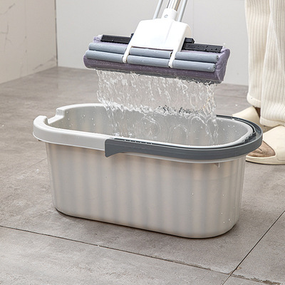 Foldable Flat Mop Bucket, Rectangular Home Floor Mopping Buc