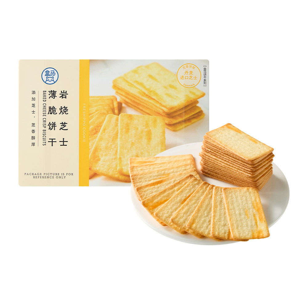 盒马 岩烧芝士薄脆饼干 190g