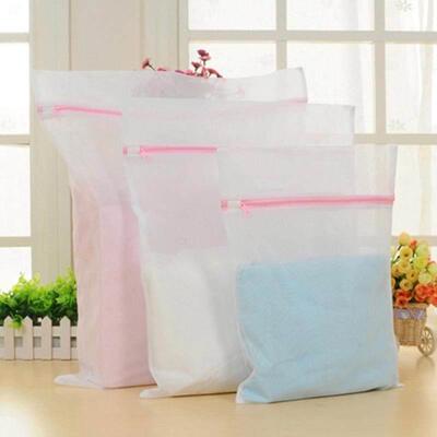 Laundry Wash Mesh Bag Zipped Clothing Care Washing Machine W