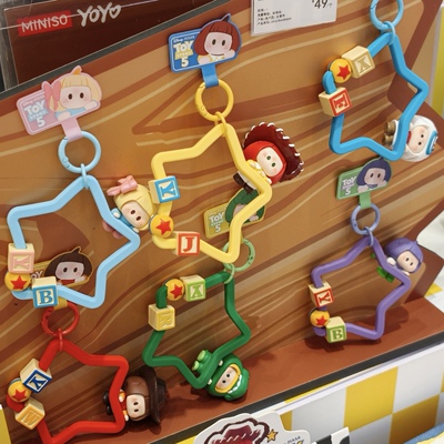 新品 MINISO名创优品YOYO玩具总动员5手机链挂件盲盒潮玩挂件