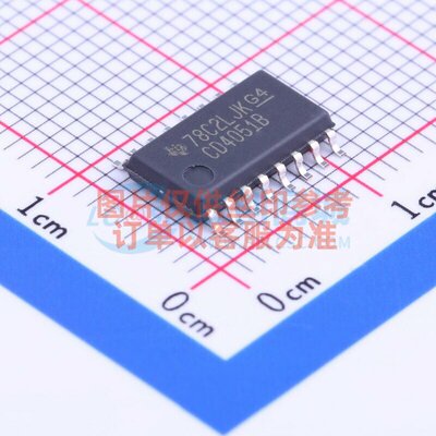 模拟开关/多路复用器 CD4051BNSR SOIC-16 TI/德州 电子元件配单