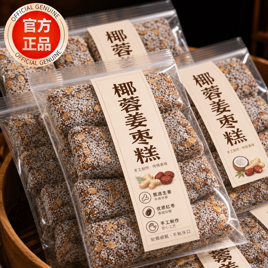 【三伏天】手工姜枣糕养生小零食办公室解馋健康小吃休闲食品即食