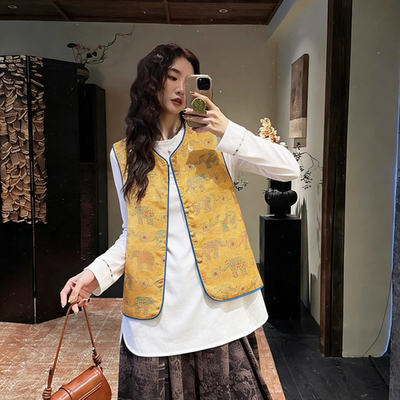 馨菲马甲+简约百搭打底衫两件套套装(大货不收版速发)RYM0147833