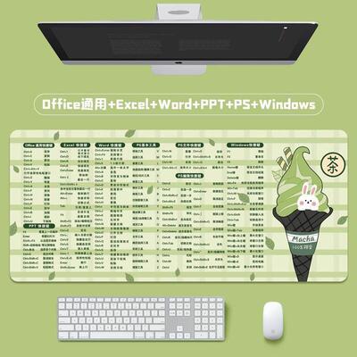 Mouse pad, CAD shortcut keys, Excel pad, girls