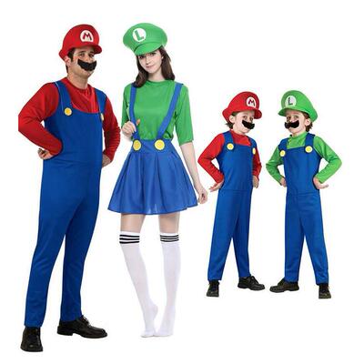 Halloween costume show cosplay costumes Adult children Mario