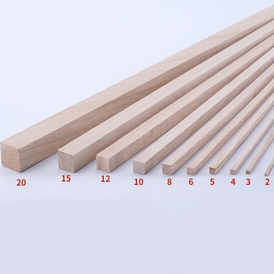 Length 30cm Long Square Wooden Bar Wood  Strips  Airplane Mo