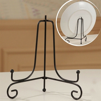 Black Iron Easel Classic Display Stand Bowl Plate Art