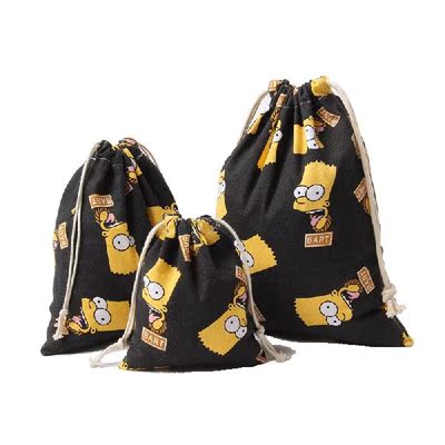 Canvas Toy Storage Bag Clothes Organize Bag Socks/underwear