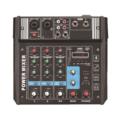 Professional Powered Audio Mixer Bluetooth DJ Mixer Console