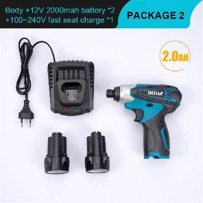 12V Impact Electric Screwdriver Rechargeable Household