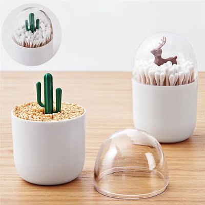HobbyLane Dustproof Table Decorative Toothpick Cotton Swab