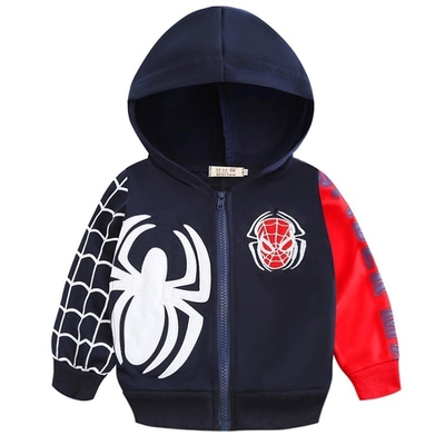 Spiderman Jacket Baby Boy Hooded Coat Child Clothes For Kids