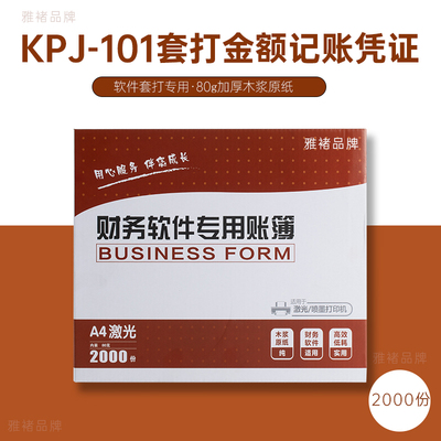雅楮KPJ-101记账凭证特价冲量
