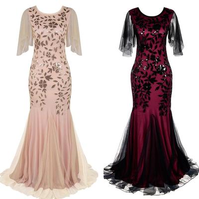 long dress size sequin banquet fishtail plus bridesmaid