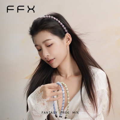 FFX弗弗西高颅顶防滑波浪发箍
