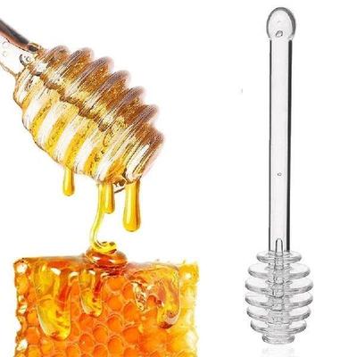 Transparent Honey Stirring Stick Plastic Long Handle Honey
