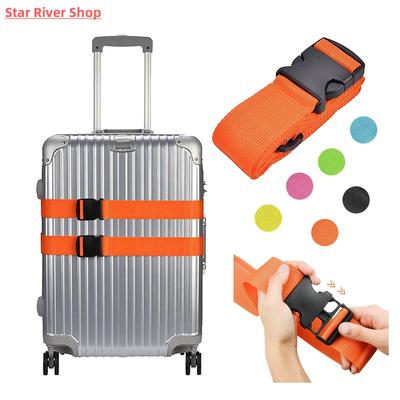 Adjustable Nylon Lock Travel Luggage Straps Belt Protective