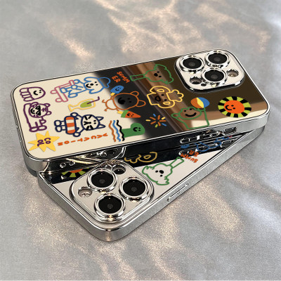 动物派对适用一加Turbo6XPro手机壳ACE5至尊版镜面1+ACE5竞速版一加15/13T/1211R一加ACE3V/2Pro电镀男女学生