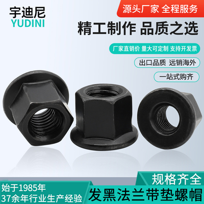 高法兰带垫螺帽六角加高厚螺母模具压板罗母M8M10IM12M14M16M20M3