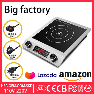 外贸跨境电磁炉厂家3500W家用出口定制欧规英规Induction Cooke