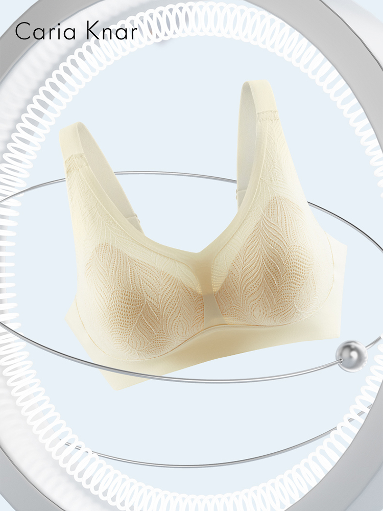 Caria Knar女士内衣女薄款无钢圈小胸聚拢大码文胸收副乳防下垂X_虎窝淘