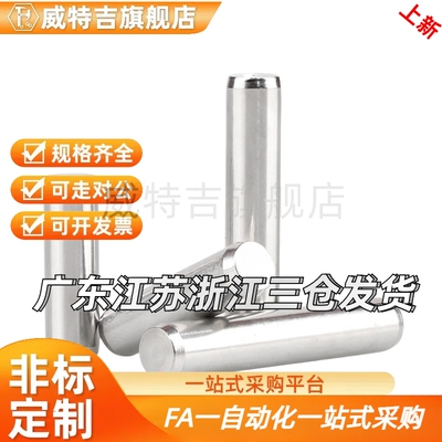 添加用ISO2338GB/T119.1不锈钢圆柱销定位销钉m6/h6/h7/h8/g6公差