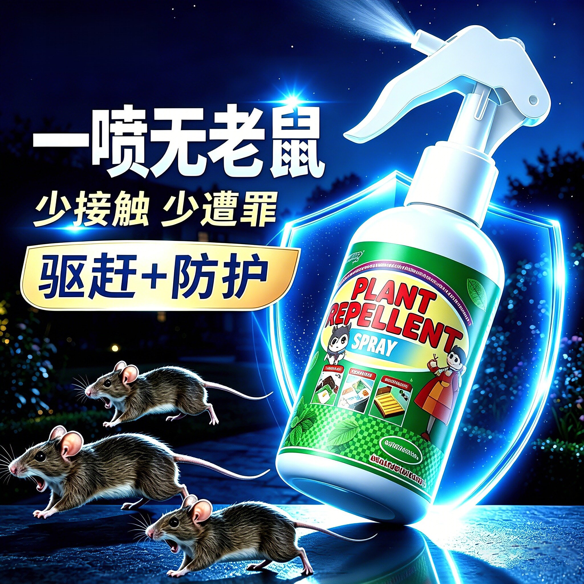 汽车发动机舱仓防老鼠驱鼠剂2026新款车用驱鼠喷雾剂驱赶驱鼠神器